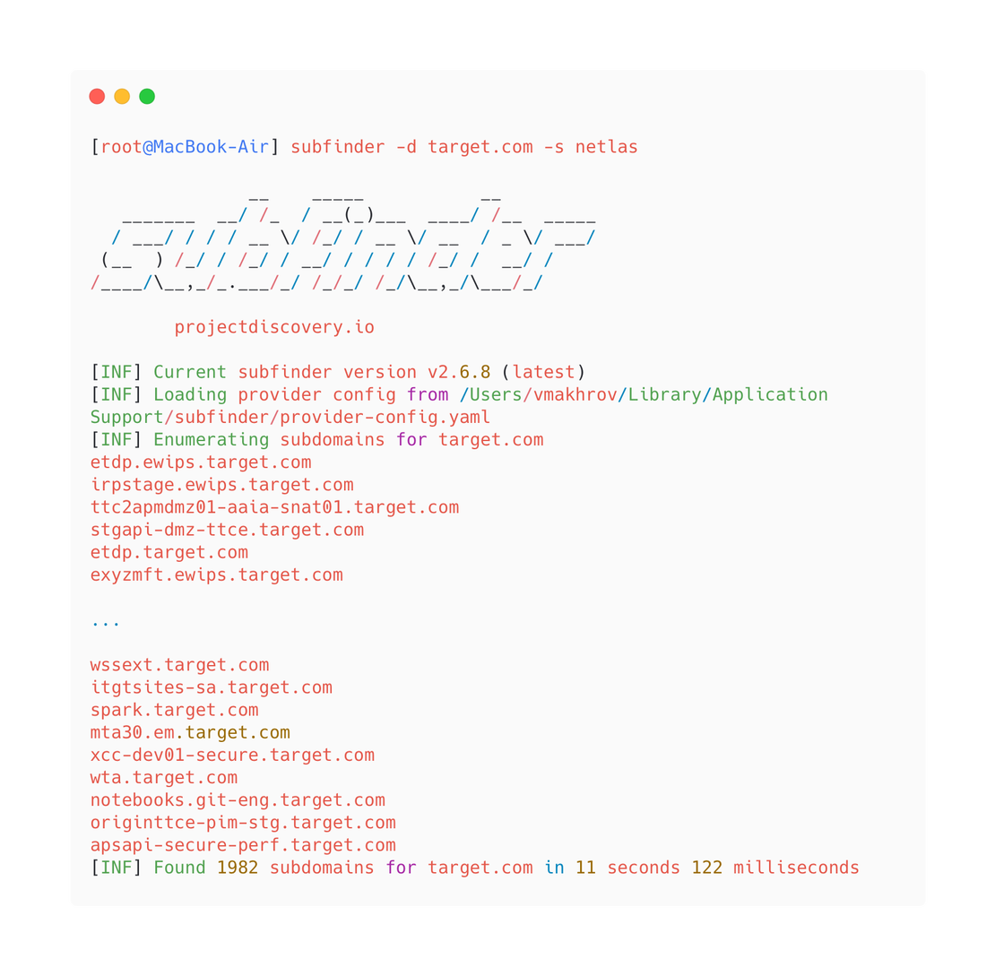 Using Subfinder With Netlas Module Netlas Blog 1999